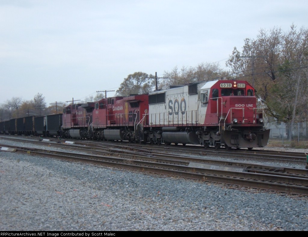 SOO 6038 & CP 8543 & 9724